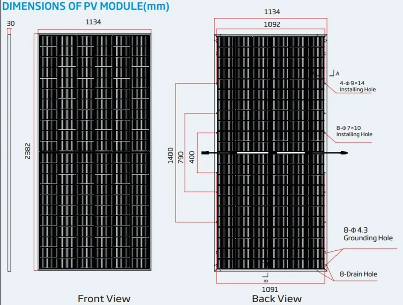 Brightway Solar 132 Cells 615W 615 Watt Monocrystalline Photovoltaic ...